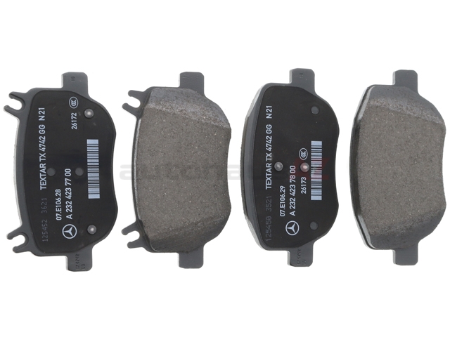 Genuine Mercedes 0004200406, A0004200406 Brake Pad Set - Mercedes