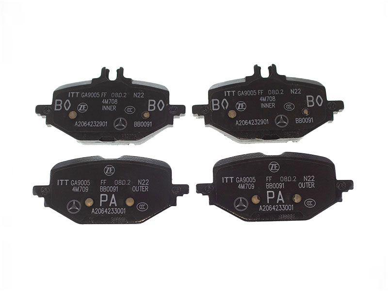 Genuine Mercedes 0004201404, A0004201404 Brake Pad Set; Rear - Mercedes
