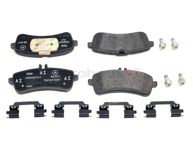 Genuine Mercedes 0004203700, A0004203700 Brake Pad Set; Rear - Mercedes ...