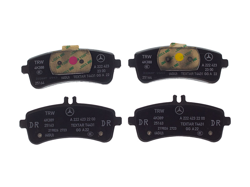 Genuine Mercedes 0004203700, A0004203700 Brake Pad Set; Rear - Mercedes ...
