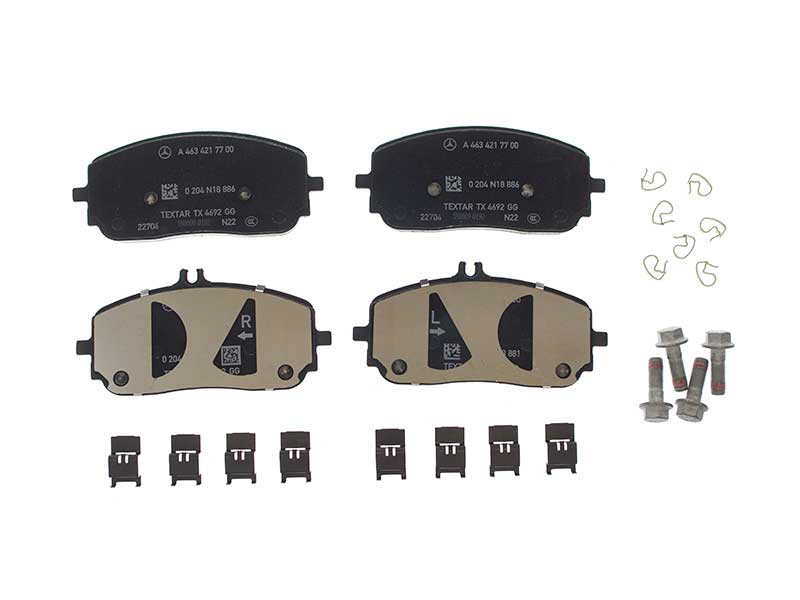 Genuine Mercedes 0004203905, A0004203905 Brake Pad Set; Front ...