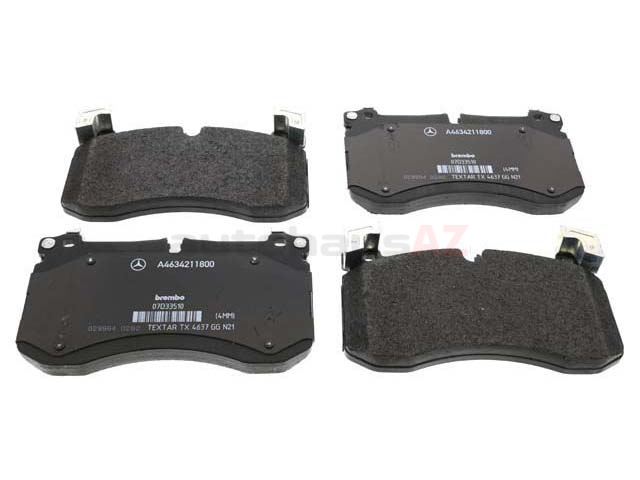 Genuine Mercedes 0004204802, A0004204802 Brake Pad Set; Front ...