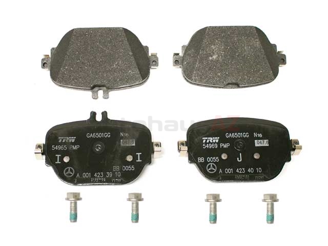 Genuine Mercedes 0004205602, A0004205602 Brake Pad Set; Rear - Mercedes ...