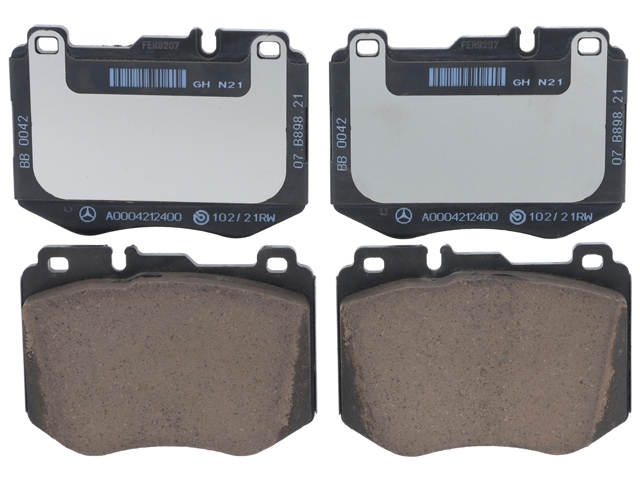 Genuine Mercedes 0004206700, A0004206700 Brake Pad Set; Front ...