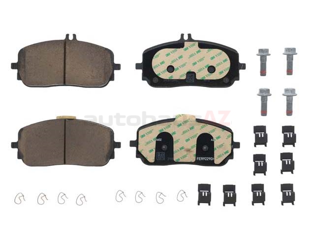 Genuine Mercedes 0004207400, A0004207400 Brake Pad Set; Front ...