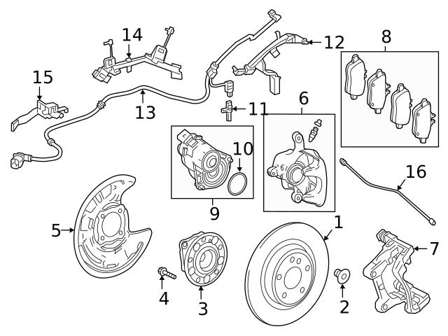 Genuine Mercedes 0004207700 Brake Pad Set; Rear - Mercedes