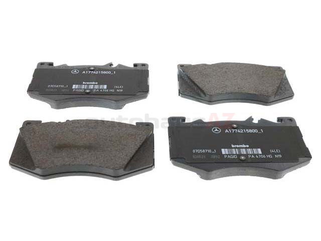 Genuine Mercedes 0004208302, A0004208302 Brake Pad Set; Front ...