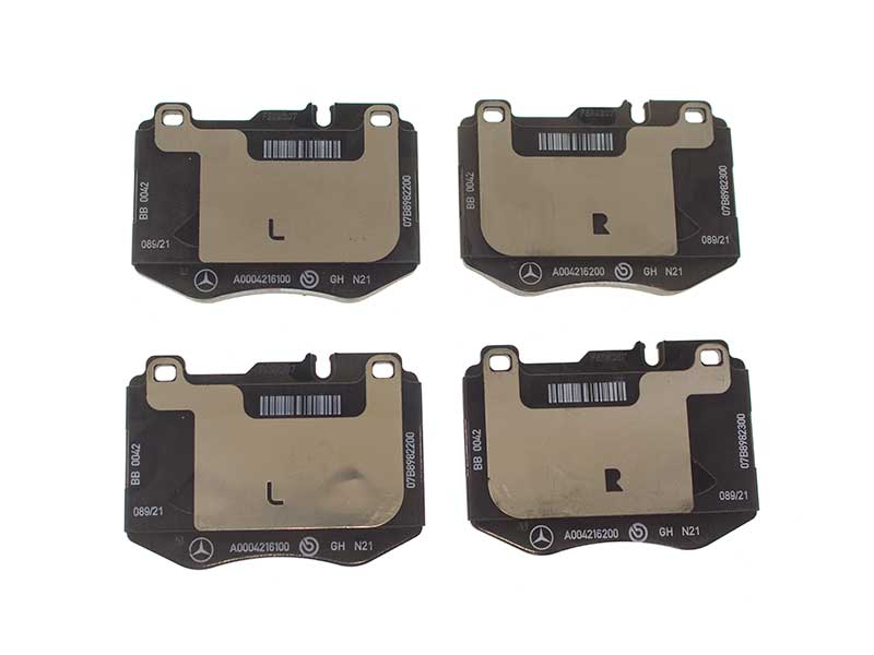 Genuine Mercedes 0004208600, A0004208600 Brake Pad Set; Front ...