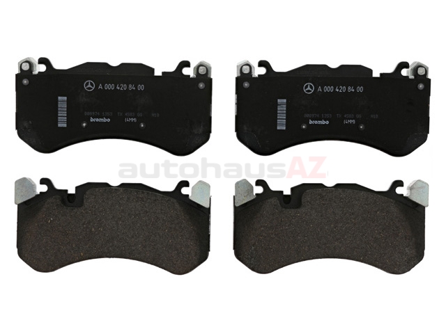 Genuine Mercedes 0004202804, A0004209100 Brake Pad Set; Front ...