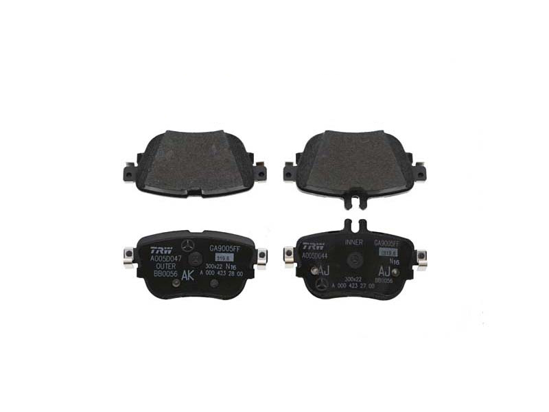 Genuine Mercedes 0004209800, A0004209800 Brake Pad Set; Rear - Mercedes ...
