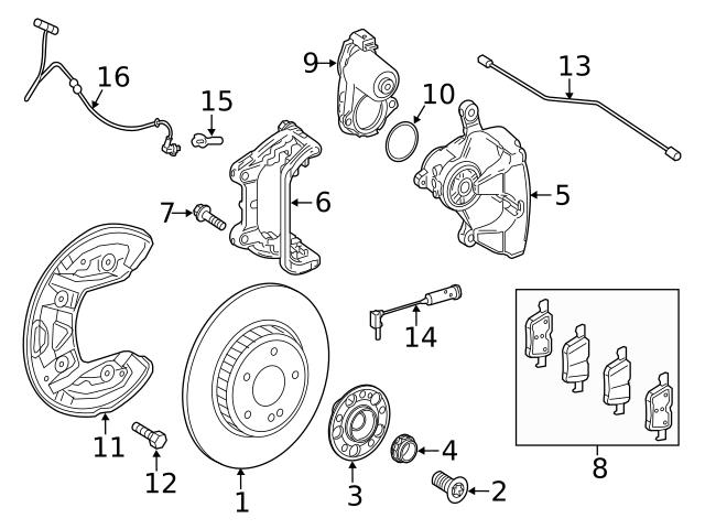 Genuine Mercedes 0004231806 Brake Caliper Bracket; Rear Right - Mercedes