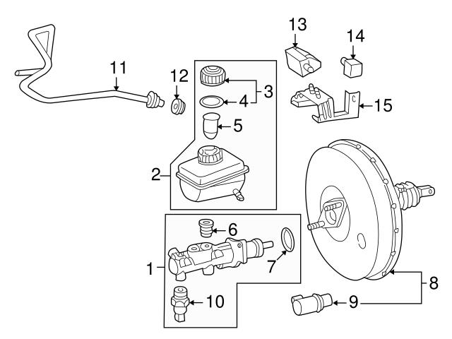 Genuine Mercedes 0004313134 Brake Master Cylinder Reservoir Strainer ...