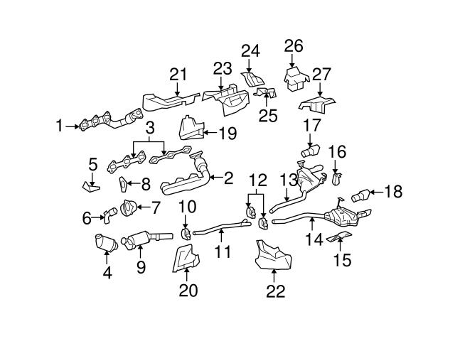 Genuine Mercedes 000490124128 Exhaust/Muffler Clamp; Rear Right ...