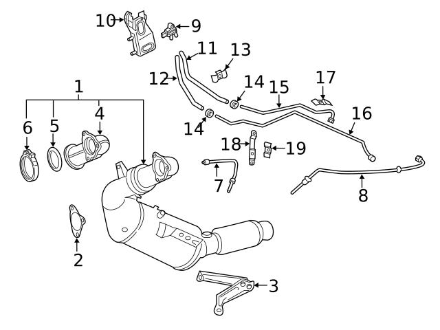 Genuine Mercedes 0004920881 Catalytic Converter Gasket; Front, Center ...