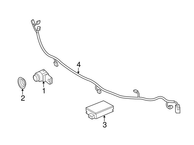 Genuine Mercedes 0005421051 Parking Aid Sensor Retainer Ring; Rear ...