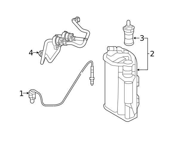 Genuine Mercedes 0005421100 Oxygen Sensor; Rear Right - Mercedes