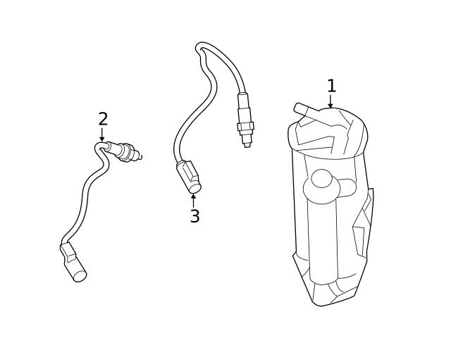 Genuine Mercedes 0005424300 Oxygen Sensor; Front - Mercedes | 0005425212