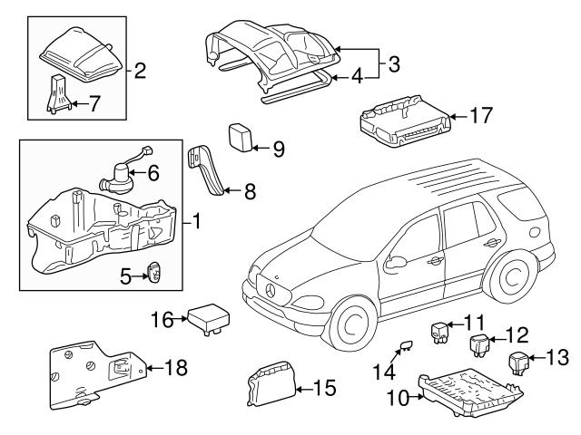 Genuine Mercedes 0005440356 Air Bag Clockspring - Mercedes