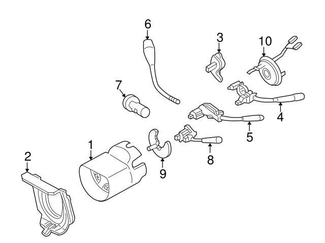 Genuine Mercedes 000545241064 Combination Switch | 0005452410