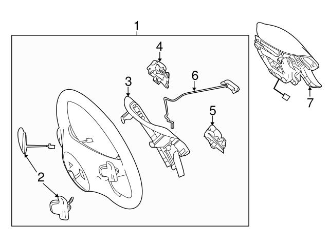 Genuine Mercedes 0005452868 Steering Wheel Transmission Shift Control ...