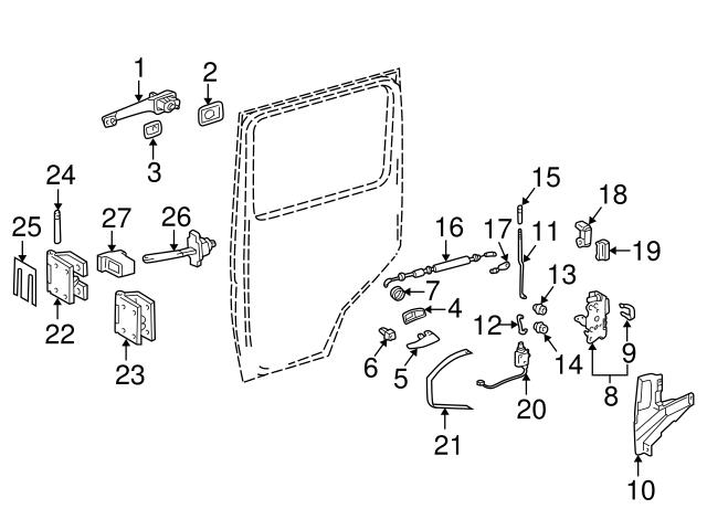 Genuine Mercedes 0007601259 Door Handle, Exterior; Left, Right - Mercedes