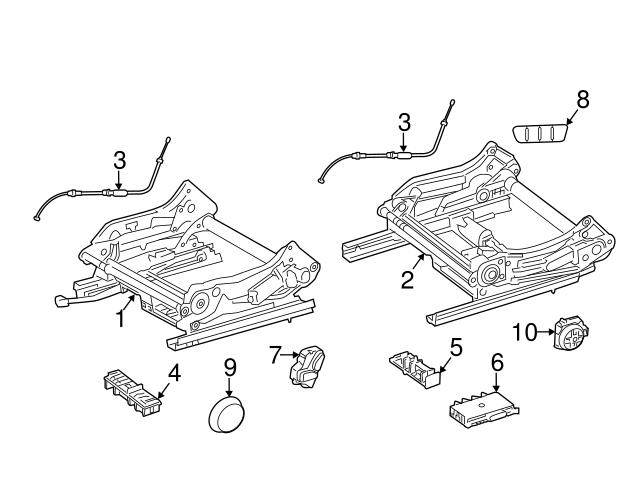 Genuine Mercedes 0007800089 Seat Flex Cable; Left, Right - Mercedes