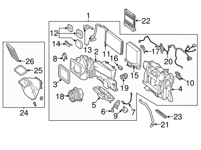 Genuine Mercedes 0008205808 HVAC Air Inlet Door Actuator; Front ...