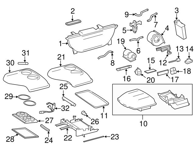 Genuine Mercedes 0008302740 A/C Condenser Mount; Rear - Mercedes