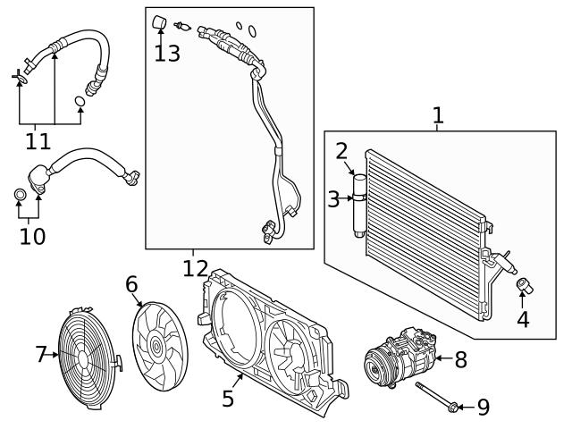 Genuine Mercedes 0008307802 AC Compressor - Mercedes