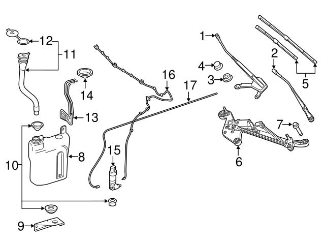 Genuine Mercedes 0008690600 Washer Fluid Reservoir Mounting Grommet ...