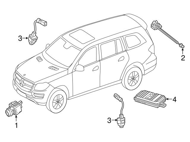 Genuine Mercedes 0009001407 Parking Aid Control Module - Mercedes ...