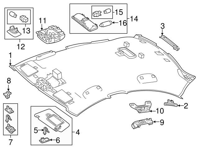 Genuine Mercedes 00090046089051 Map Light - Mercedes | 00090017029051 ...