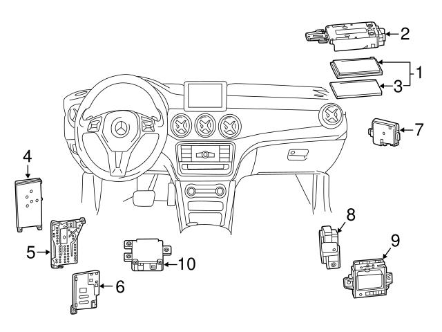 Genuine Mercedes 0009006713 Parking Aid Control Module - Mercedes ...