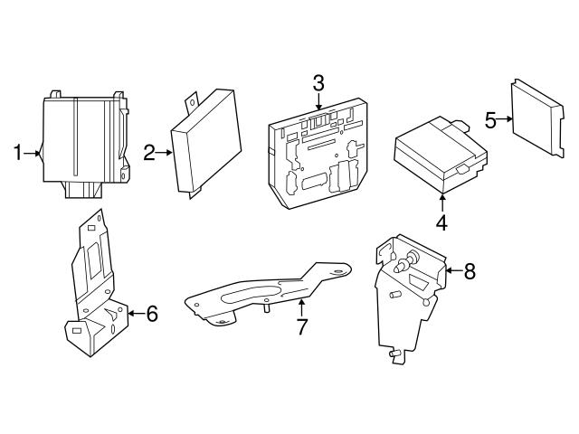 Genuine Mercedes 0009007007 Fuel Pump Driver Module; Rear - Mercedes ...