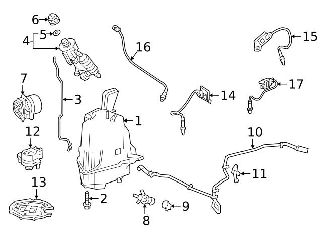 Genuine Mercedes 0009050608 Diesel Particulate Filter Pressure Sensor ...