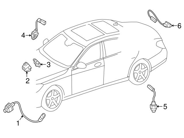 Genuine Mercedes 0009051006 Park Assist Camera; Rear - Mercedes