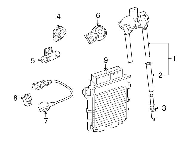 Genuine Mercedes 0009051906 Ignition Knock (Detonation) Sensor; Right ...