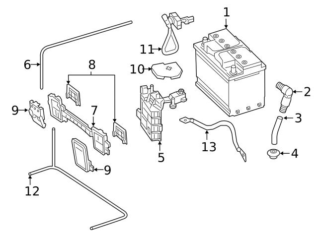 Genuine Mercedes 0009053306 Battery Cable - Mercedes