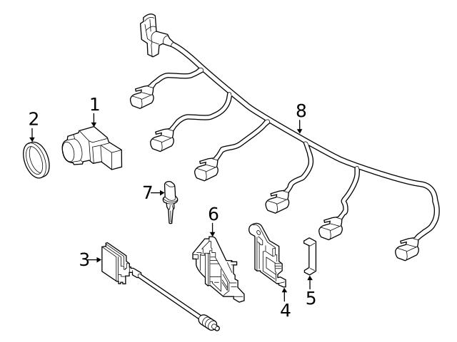 Genuine Mercedes 0009054211 Cruise Control Distance Sensor; Front Left ...