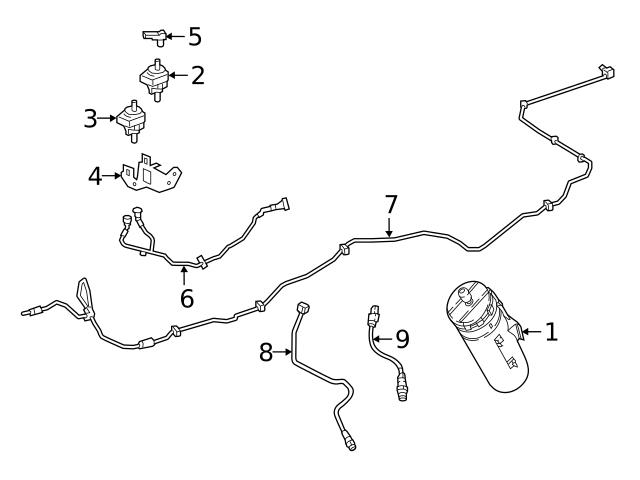 Genuine Mercedes 0009055002 Fuel Tank Pressure Sensor - Mercedes