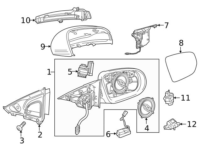 Genuine Mercedes 0009055605 Park Assist Camera; Front Left/Right - Mercedes