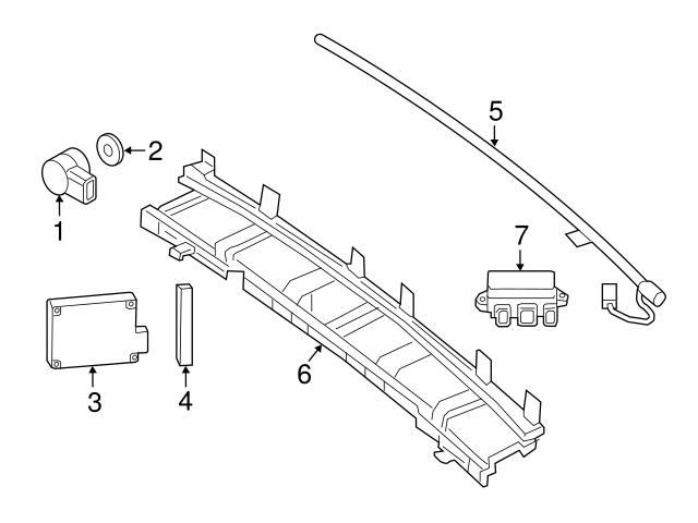 Genuine Mercedes 000905610327 Blind Spot Detection System Warning ...