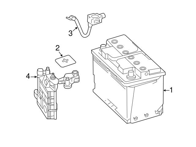 Genuine Mercedes 0009058912 Battery Cable - Mercedes | 0009050554 ...