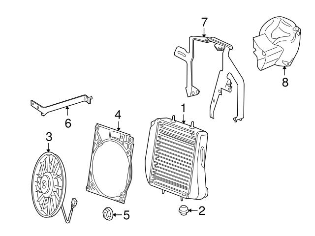 Genuine Mercedes 0009063602 Engine Cooling Fan Assembly - Mercedes ...
