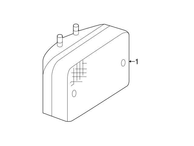 Genuine Mercedes 000906500464 Back Up Lamp Assembly; Right - Mercedes ...