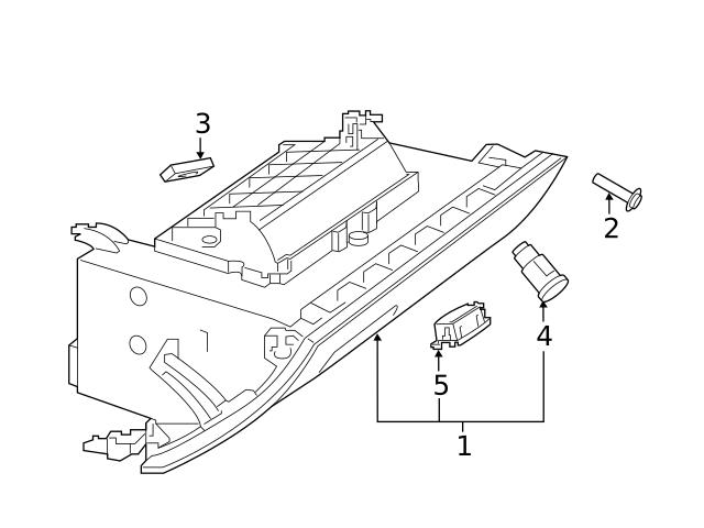 Genuine Mercedes 0009065509 Dome Light; Front Left/Right - Mercedes ...