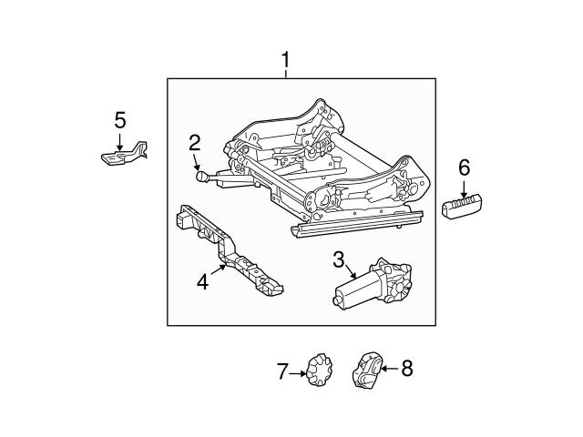 Genuine Mercedes 0009110275 Seat Track; Front Right - Mercedes