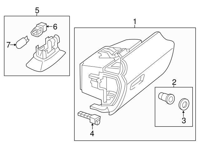 Genuine Mercedes 0009880403 Glove Box Support - Mercedes