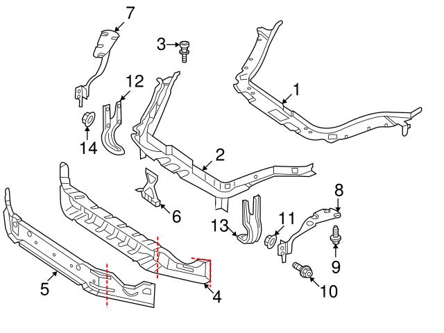 Genuine Mercedes 0009901210 Headlight Mounting Bolt; Lower Left/Right ...