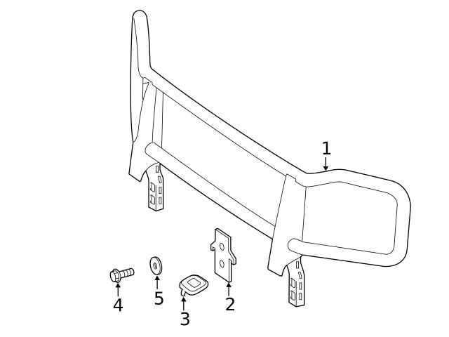 Genuine Mercedes 0009902724 Bumper Guard Hardware Kit - Mercedes